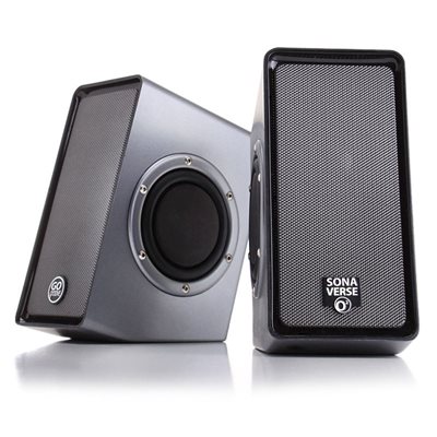 ACCESSORY POWER GOgroove SonaVERSE O2 USB Powered Speakers w/ Dual Side ...