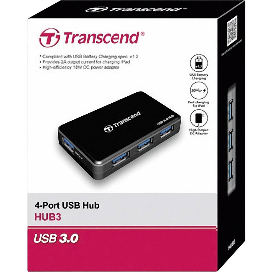 TRANSCEND 4-Port HUB USB 3.1 Gen 1 Type C/USB-C