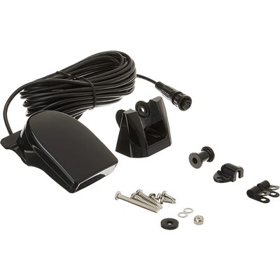 GARMIN Plastic Transom Mount Transducer with Depth & Temperature (Dual ...