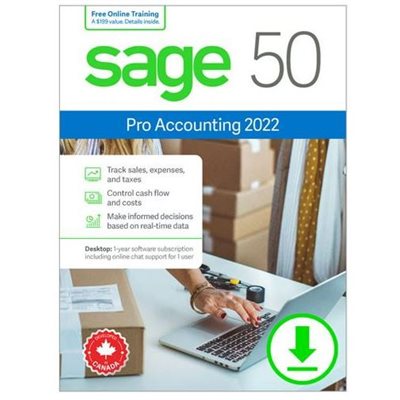 Sage 50 - Accounting Pro - 1Y- Key (Download)