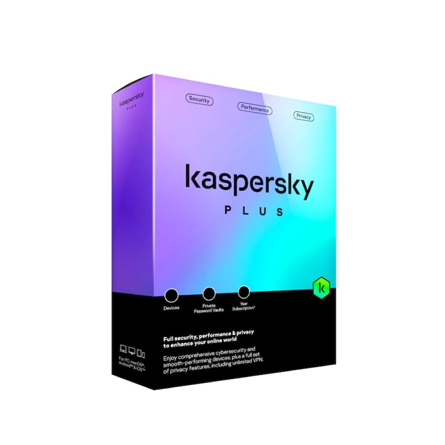 Kaspersky Plus avec VPN - 1A/5U - Boite