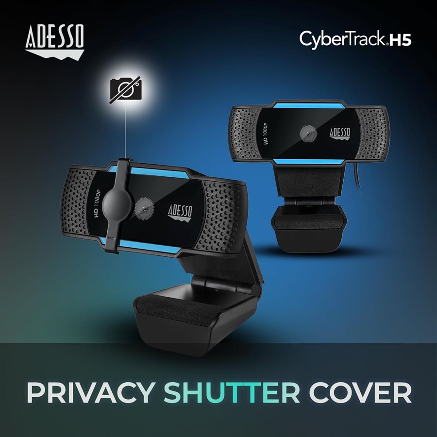 Adesso - Cybertrack H5 - Webcam USB HD 1080p à mise au point ...